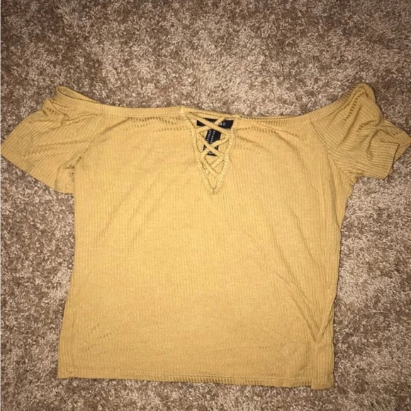 Forever 21 | Tops | Off The Shoulder Ribbed Top | Poshmark